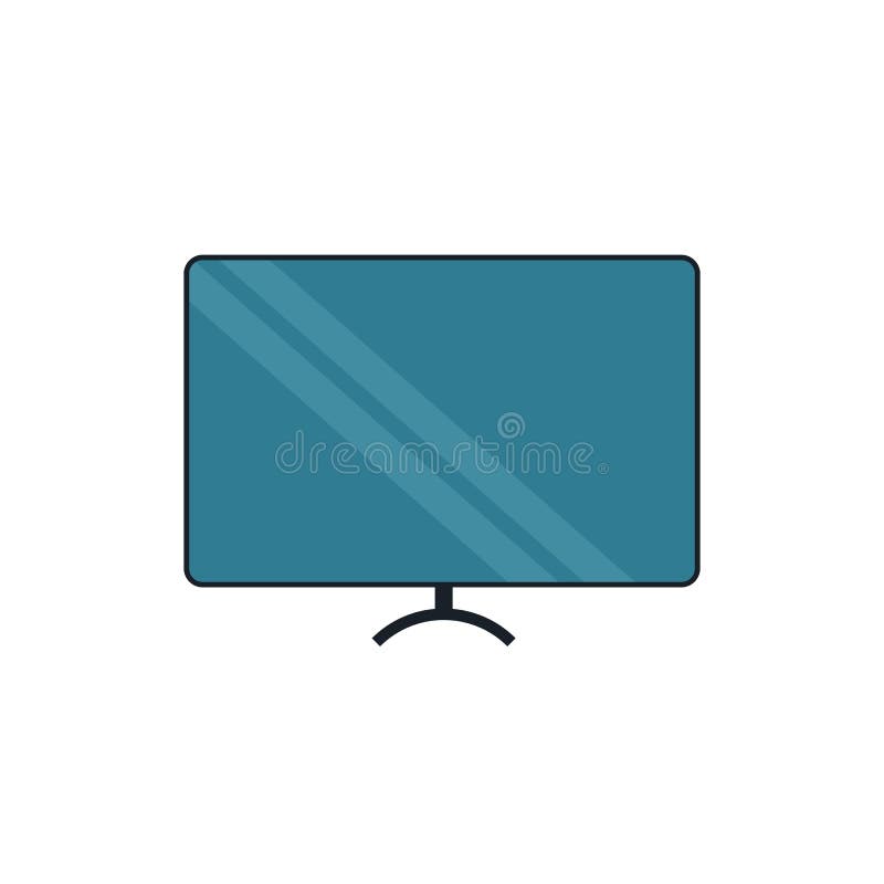 Modern Television Flat Icon Vector Desgin Illustration Stock Vector ...