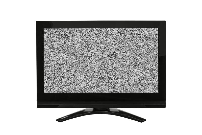 Static Screen Old TV Isolated Stock Image - Image of channel, dirty ...