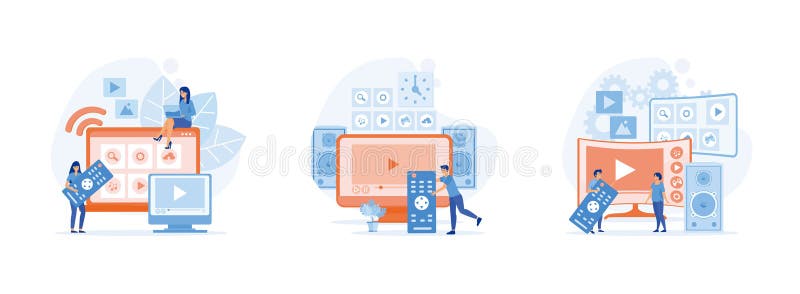 Modern Television Technology. Smart TV Box. Smart Tv Technology Stock ...