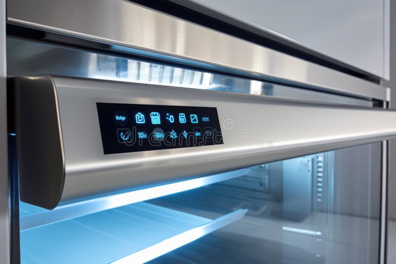 Modern Temperature-controlled Cabinet with Sleek Touch Screen and ...