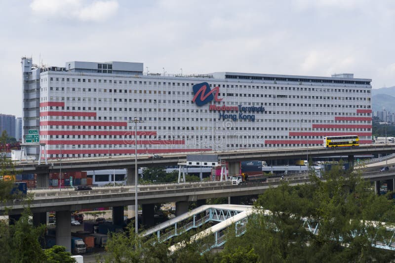 Modern Terminals in Kwai Tsing, Hong Kong Editorial Stock Image - Image of distribution, company ...
