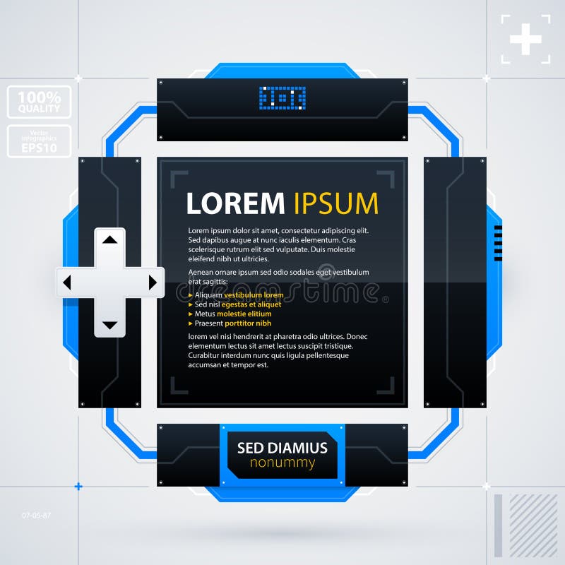 Modern Text Background Template Stock Vector - Illustration of data ...