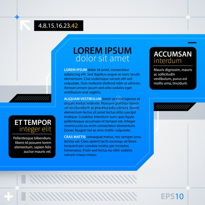 Modern Text Background Template Stock Vector - Illustration of design ...