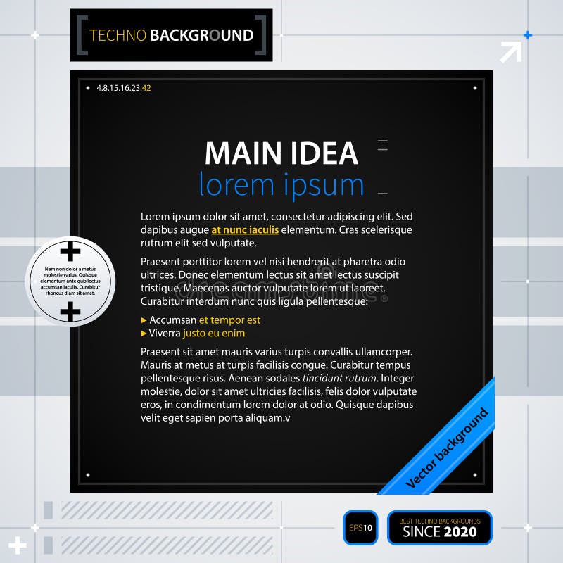 Modern Text Background Template Stock Vector - Illustration of ...