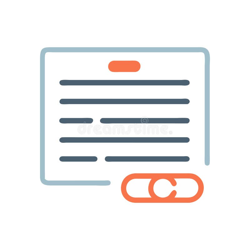 Modern Text Link Icon for Digital Platforms Stock Vector - Illustration ...