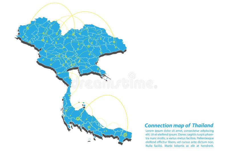 Modern of Thailand Map Connections Network Design, Best Internet ... Modern of Thailand Map Connections Network Design, Best Internet ...
