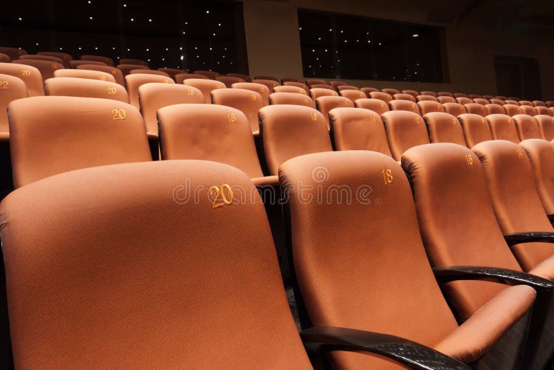 Modern theater interior stock image. Image of interior - 21376605