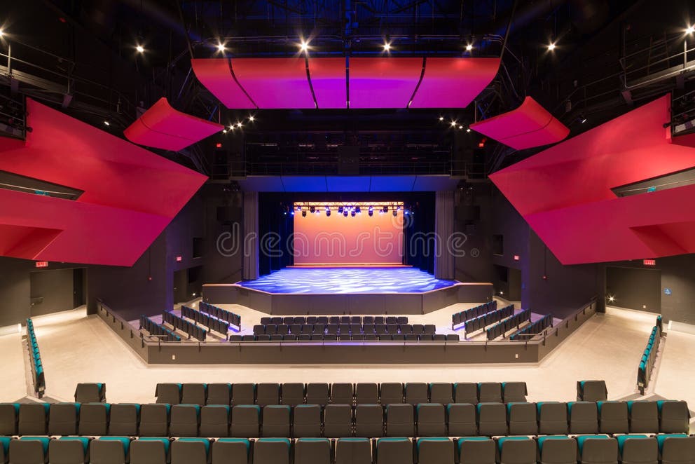 Modern Theatre Stage View stock photo. Image of amphitheater - 32055162