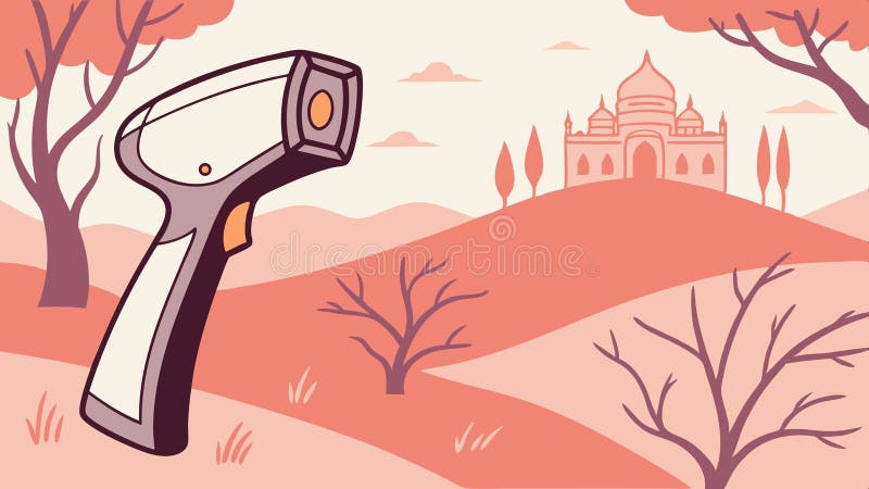 Modern Thermal Camera in Lush Forest Vector Illustration, Vector Design ...