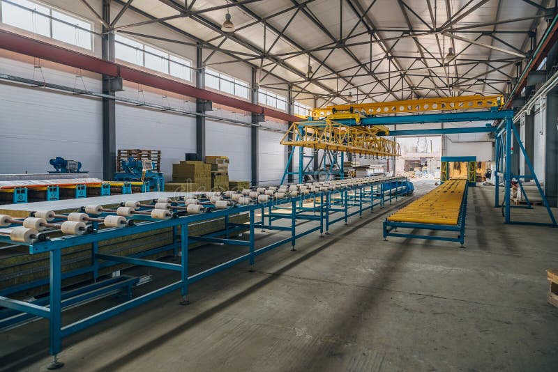 Modern Thermal Insulation Sandwich Panel Production Line. Machine Tools ...
