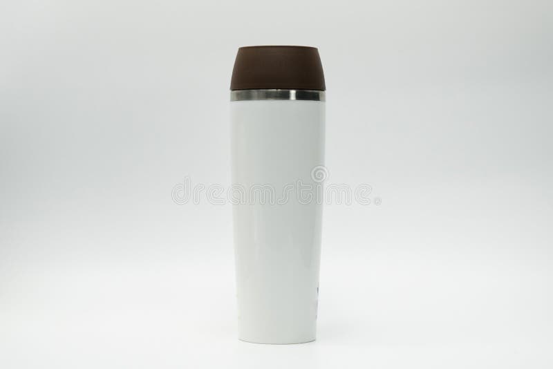 Modern thermos isolated stock photo. Image of flask - 124689564