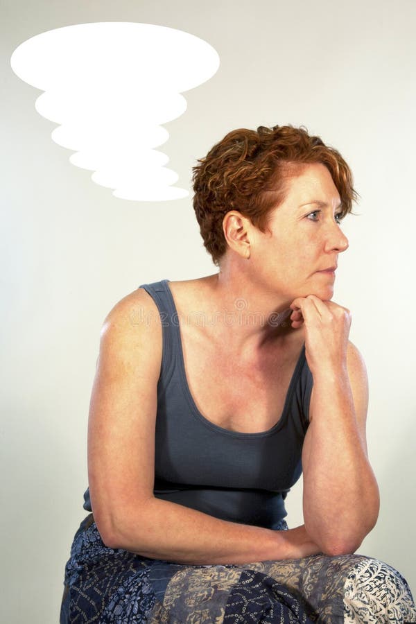 Modern Thinker stock photo. Image of inkling, mature - 24490340