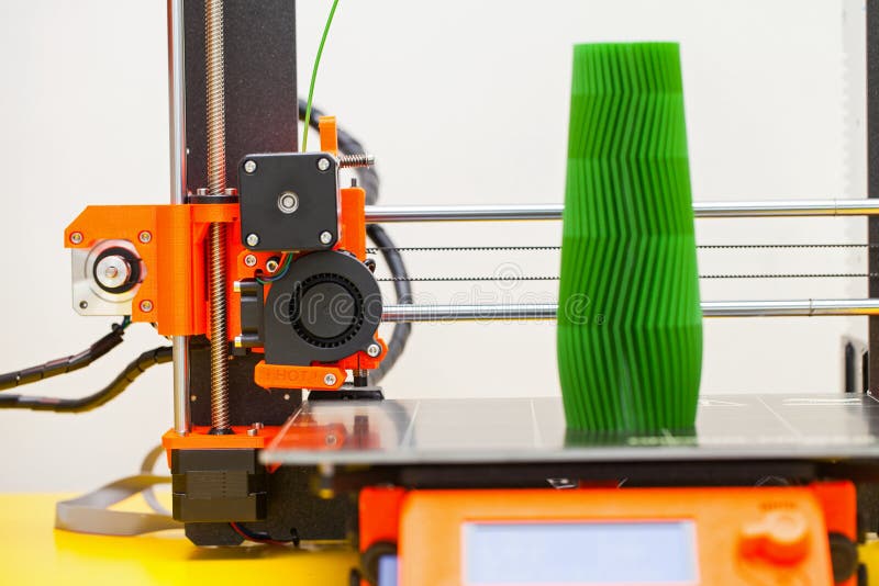 Modern Three Dimensional Printer during Work. Stock Image - Image of ...