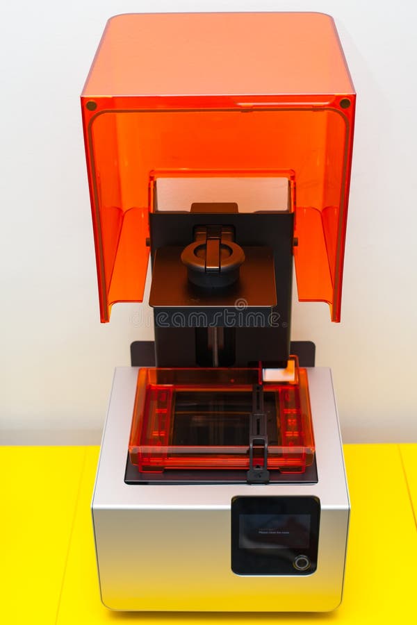 Modern Three Dimensional Printer during Work. Stock Photo - Image of ...