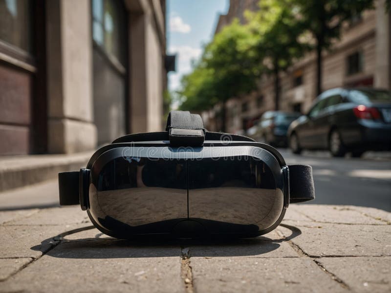 Modern Virtual Vision Virtual Reality Headset Stock Illustration ...