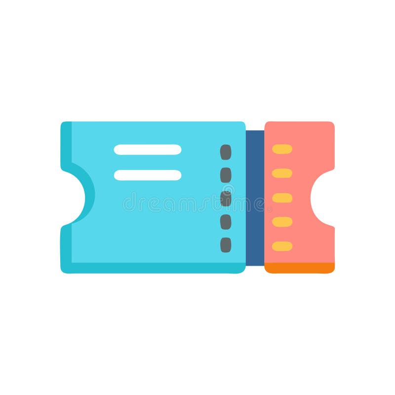 Modern Ticket Stub for Events Stock Vector - Illustration of keepsake ...