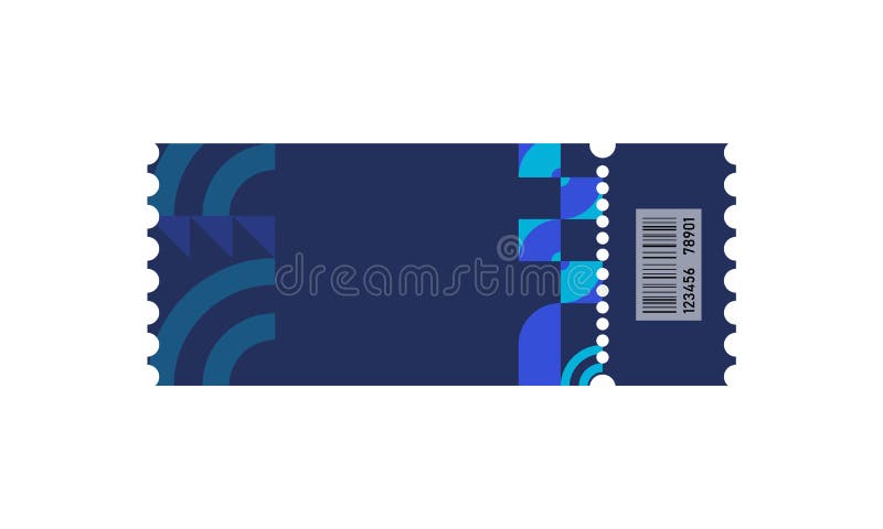 Modern Ticket Template Design Background Concept Stock Vector ...