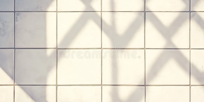 Modern Tile Banner with Clean Shadows and Empty Space for Design ...