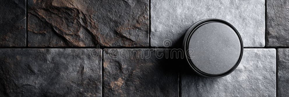 Modern Tile Grout Packaging Displayed on a Textured Dark Stone Surface ...