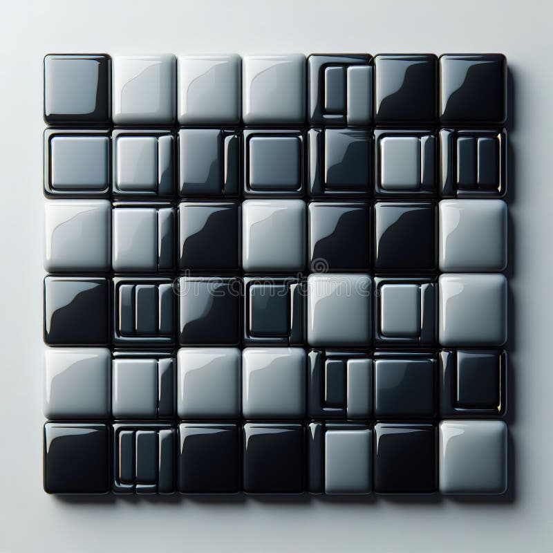 Modern Tile Pattern. Generative AI Stock Illustration - Illustration of ...