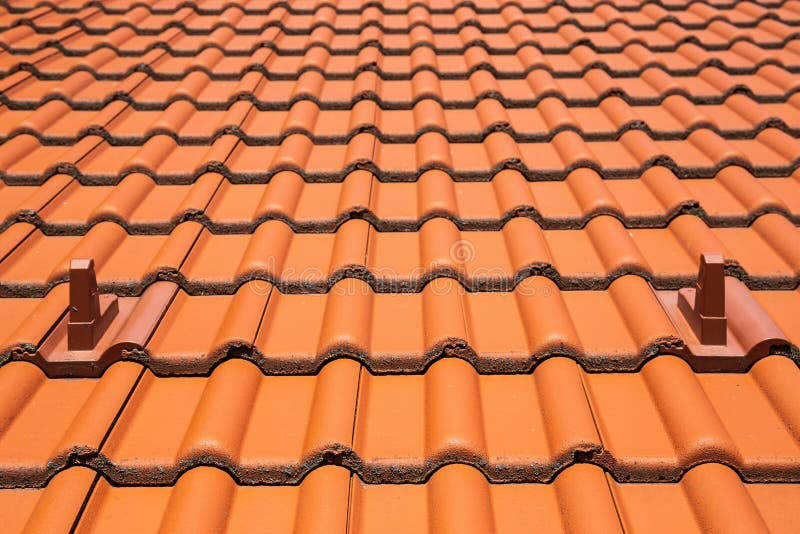 Modern tiled roof stock photo. Image of structure, roof - 116345404
