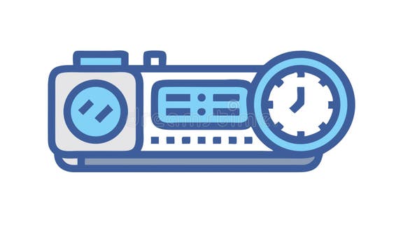 Modern Time Machine or Device Dashboard Vector, Vector Design ...
