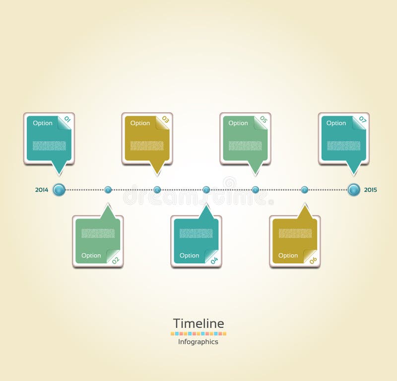 Modern Timeline Design Template Stock Vector - Illustration of internet ...