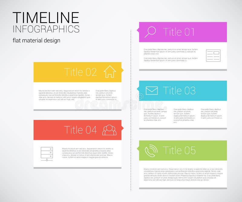 Modern Timeline Design Template Stock Vector - Illustration of internet ...
