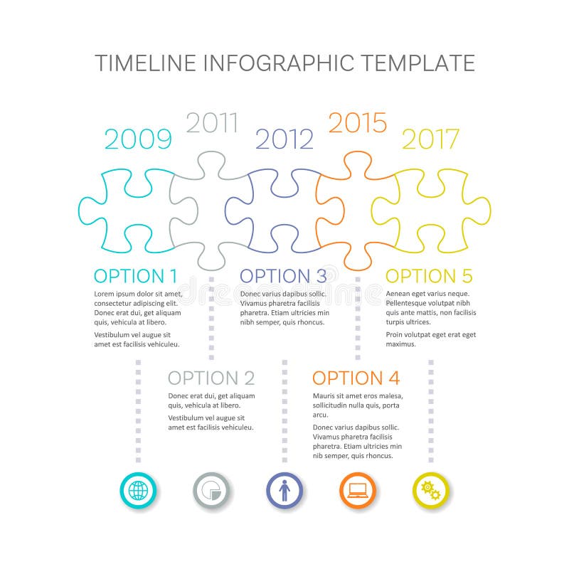 Modern Timeline Infographic Vector Design Stock Vector - Illustration ...