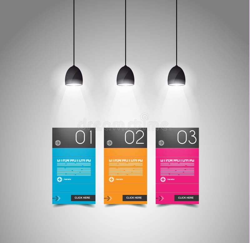 Modern Timeline Template with Flat UI Stock Illustration - Illustration ...