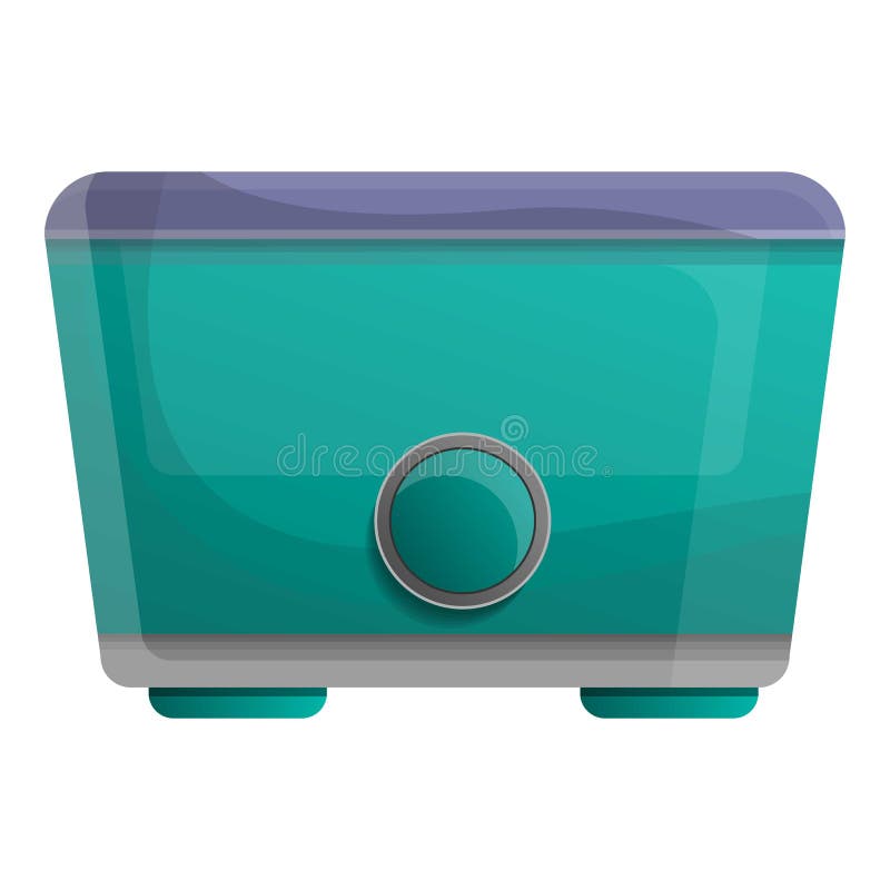 Modern Toaster Icon, Cartoon Style Stock Vector - Illustration of black ...