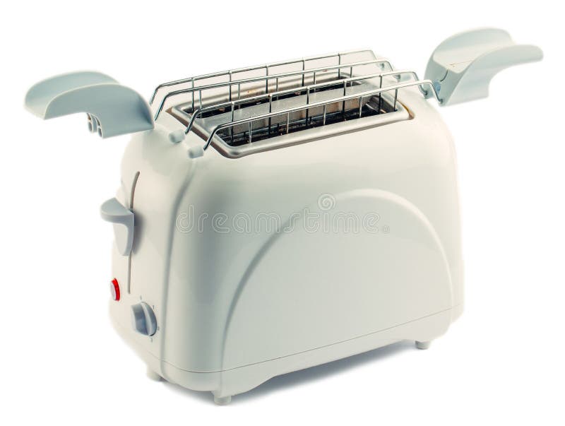 Modern Toaster Isolated on White. High Quality Photo. Stock Photo ...