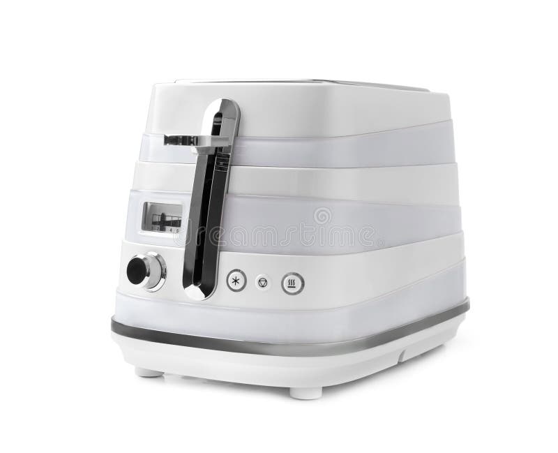 Modern Toaster on a White Background Stock Photo - Image of modern ...