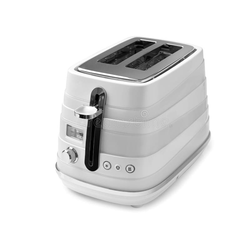 Modern Toaster on a White Background Stock Photo - Image of electrical ...
