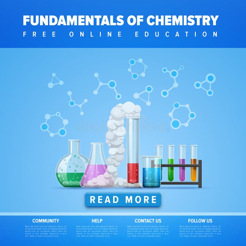 Fundamentals of chemistry stock vector. Illustration of item - 113852913