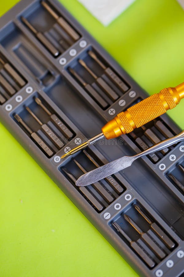 Modern tools for repairing stock photo. Image of computer - 353648832