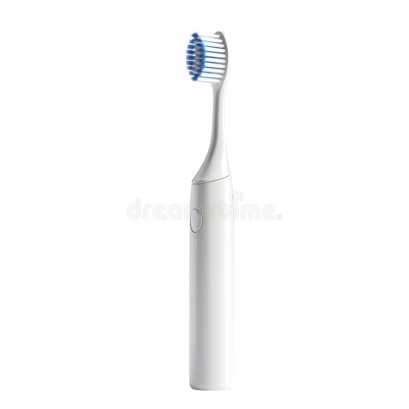 Modern Toothbrush Front View Isolate on Transparency Stock Illustration ...