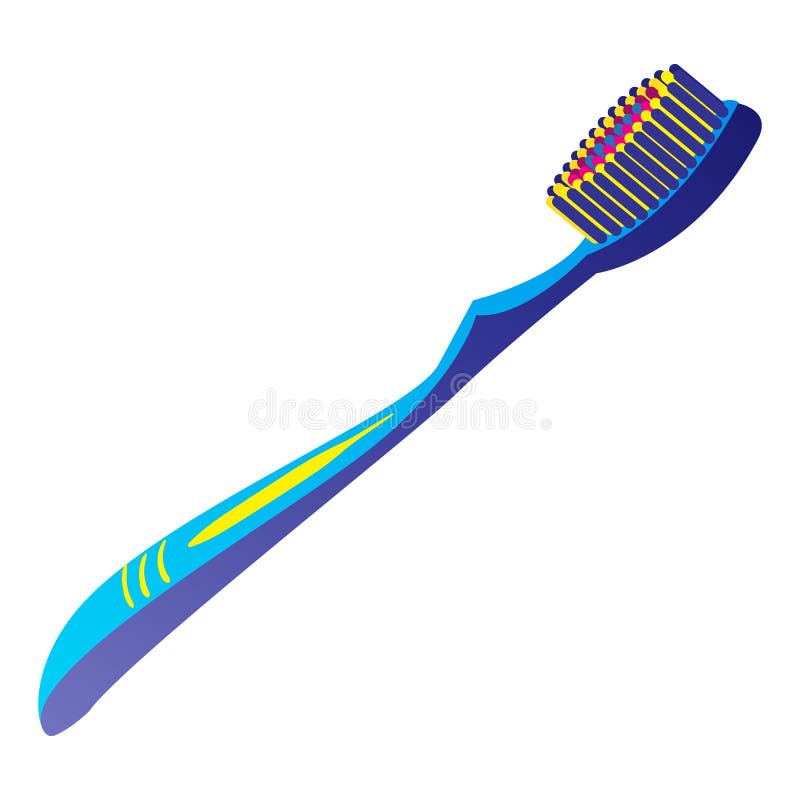 Modern Toothbrush Icon, Cartoon Style Stock Vector - Illustration of ...