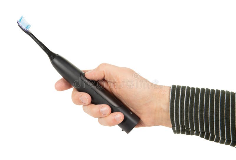 Modern Toothbrush Isolated on White Background Stock Image - Image of ...