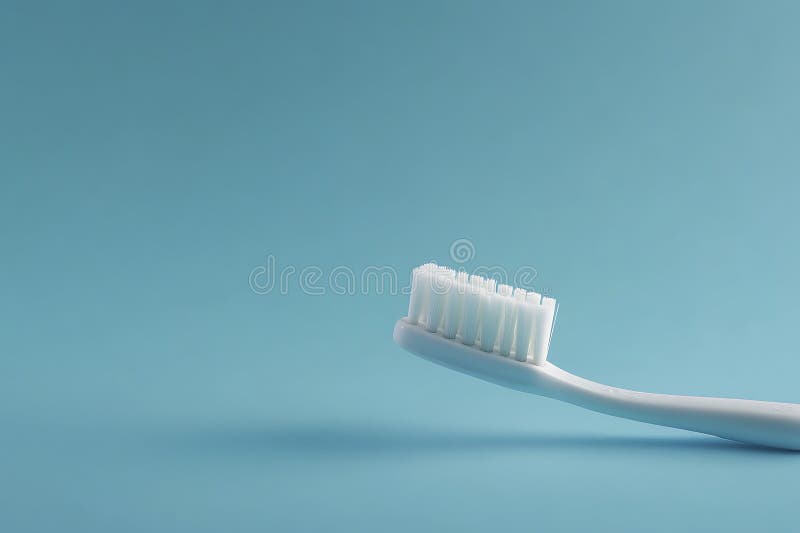 Modern Toothbrush with Serene Blue Aesthetics Stock Image - Image of ...