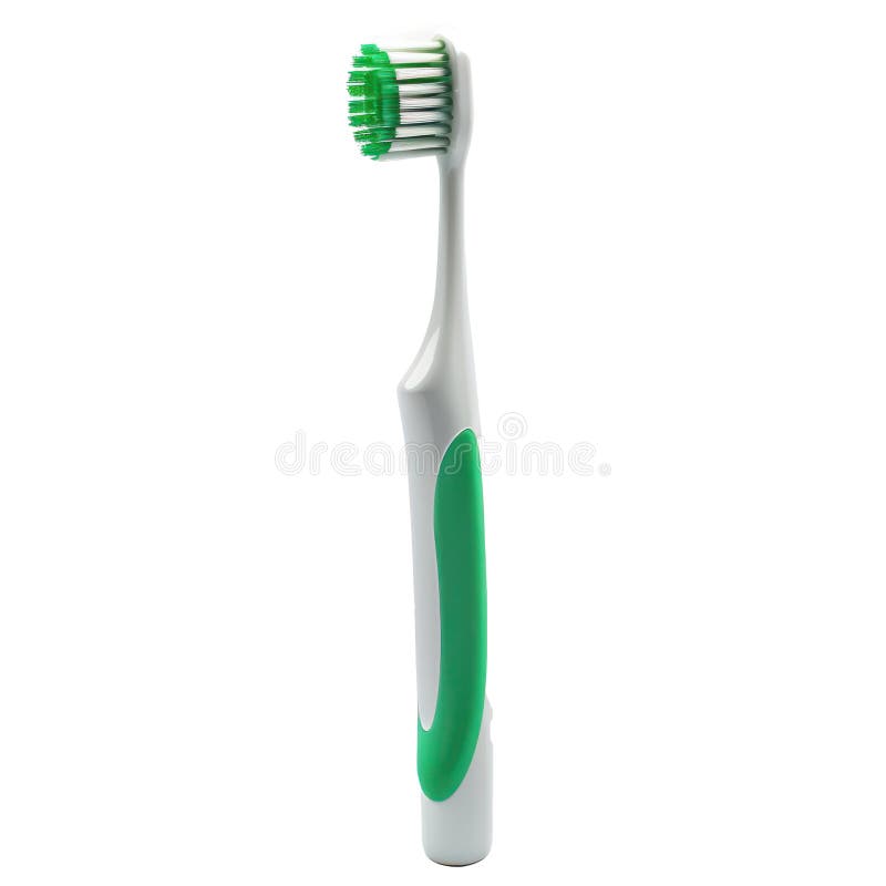 Modern Toothbrush Side View Isolate on Transparency Stock Illustration ...