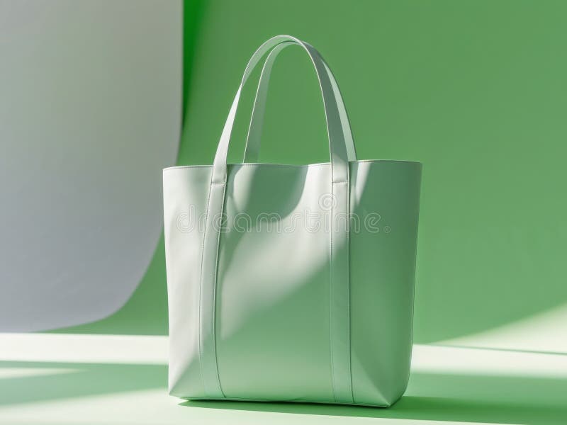 Modern Tote Bag with Green Screen Mockup in Studio Setting Stock Photo ...