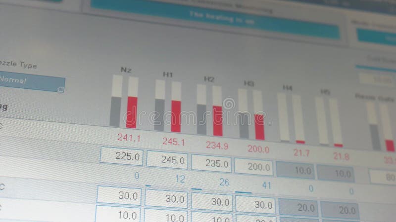Modern Touch Screen Display of a New Metalworking Machine. Stock ...