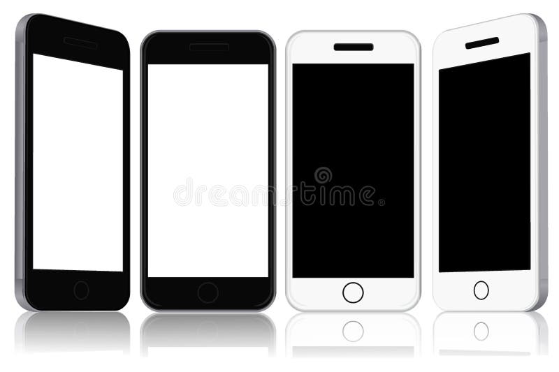 Modern Touch Screen Phones, Vector Illustration Stock Vector ...