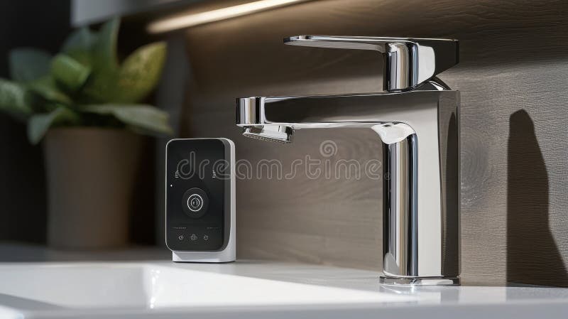 Modern Touchless Faucet with Sleek Design is Showcased beside Smart ...