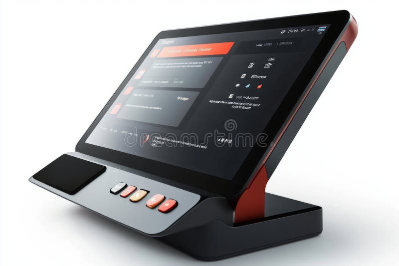 Modern Touchscreen Monitor with Sleek Design. this Tech Device Features ...