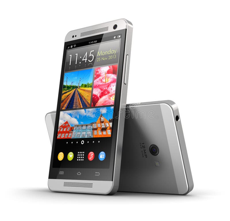 Smartphones, Mobile Phones and Tablet Computers Stock Illustration ...