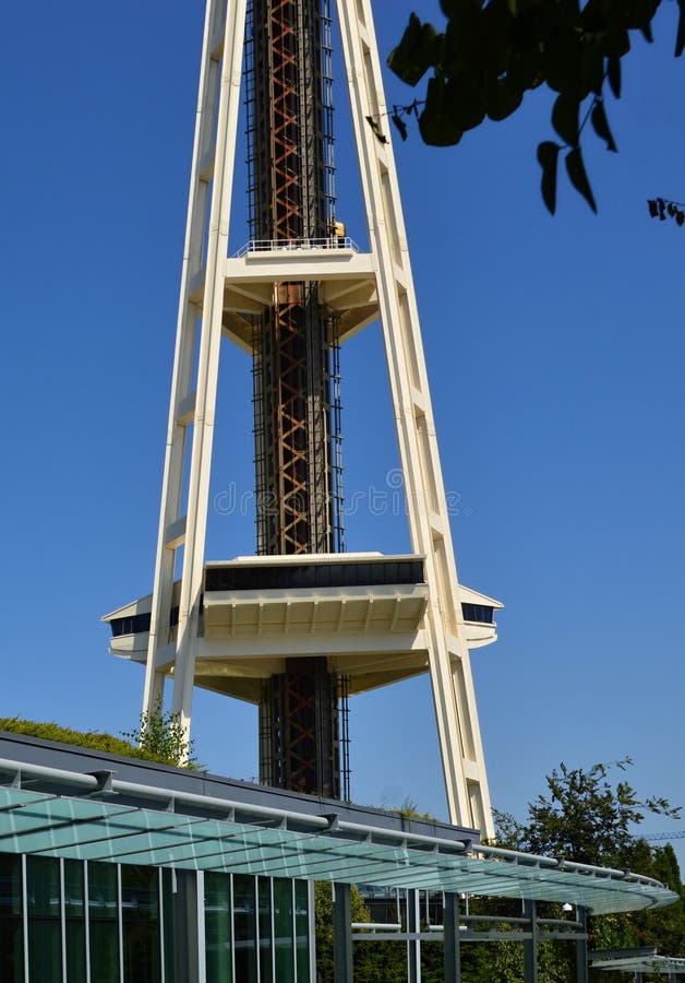 Modern Tower at the Seattle Center, Washington Editorial Image - Image ...