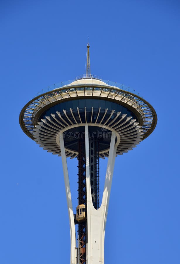 Modern Tower Space Needle at the Seattle Center, Washington Editorial ...