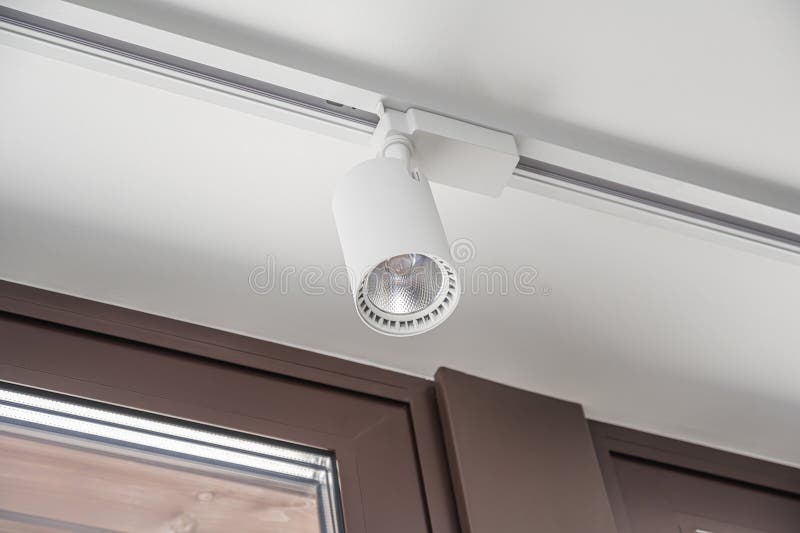 Modern Ceiling Track Lights Adjustable Spotlights Stock Photos - Free ...